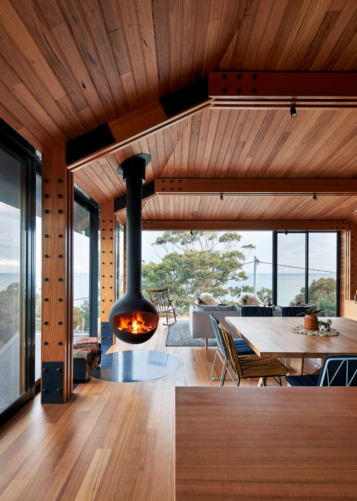 Focus Fire Bathyscafocus Suspended Rotating Wood Burning Fireplace ...